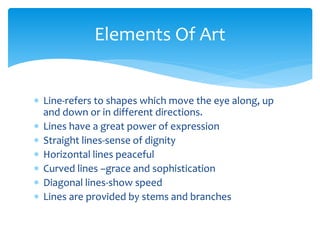 Elements and principles of design in flower arrangement | PPTX
