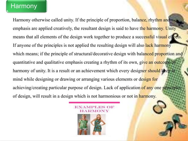 Fashion Designing - Elements and Principles of Design | PPTX | Women\'s ...