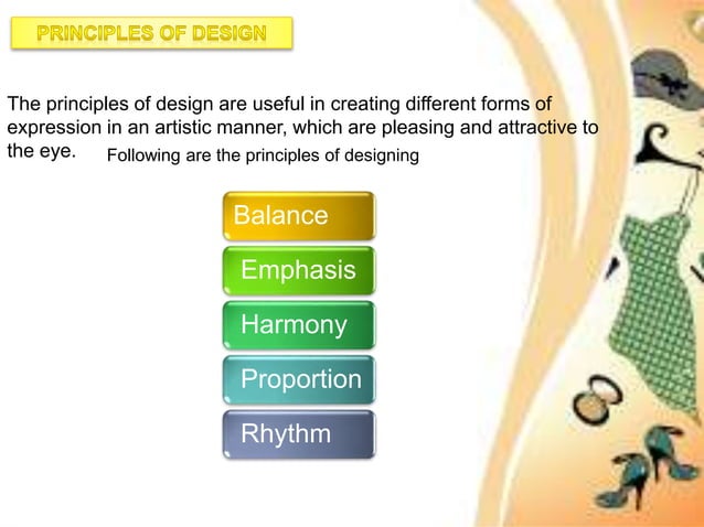 Fashion Designing - Elements and Principles of Design | PPTX | Women\'s ...