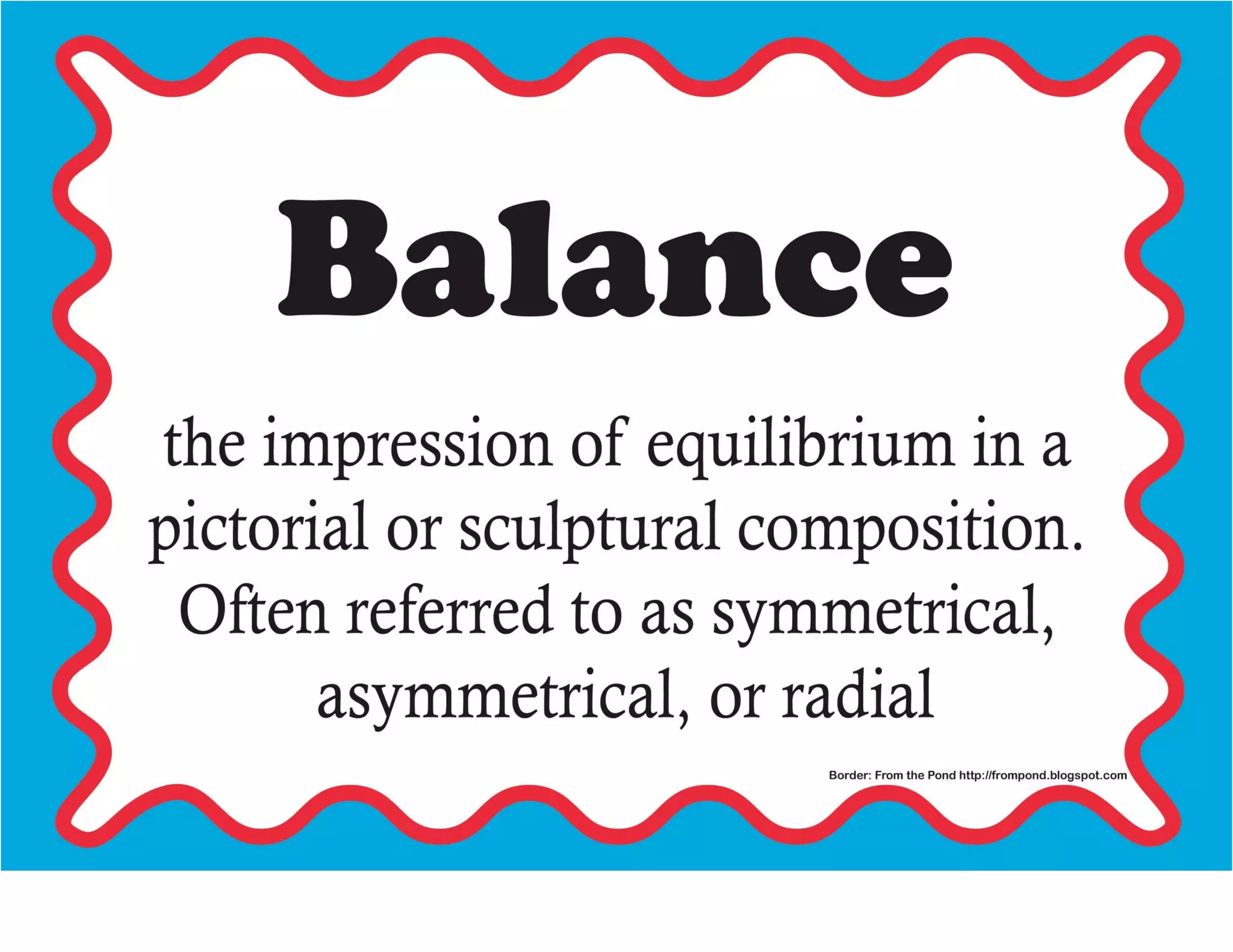 Elements and Principles of Art Display Vocabulary | PDF