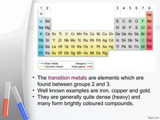 Elements and the periodic table | PPT