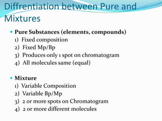 Elements, compounds and mixtures | PPTX