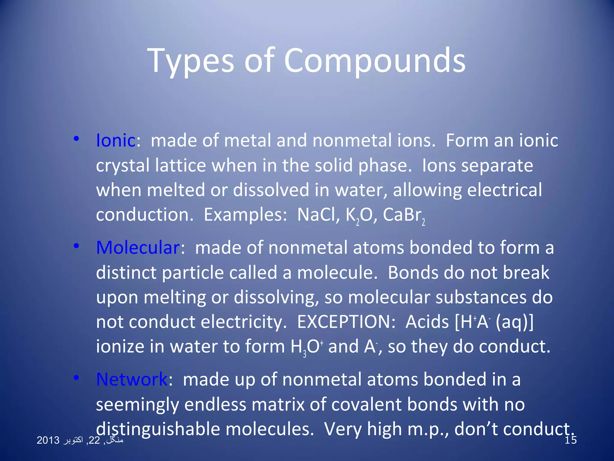 Elements compounds and mixtures | PPT | Chemistry | Science