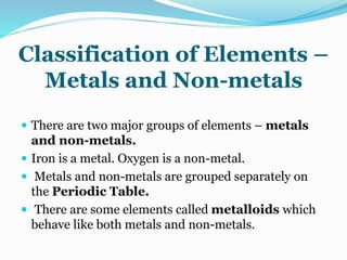 Elements,compounds and mixtures | PPTX