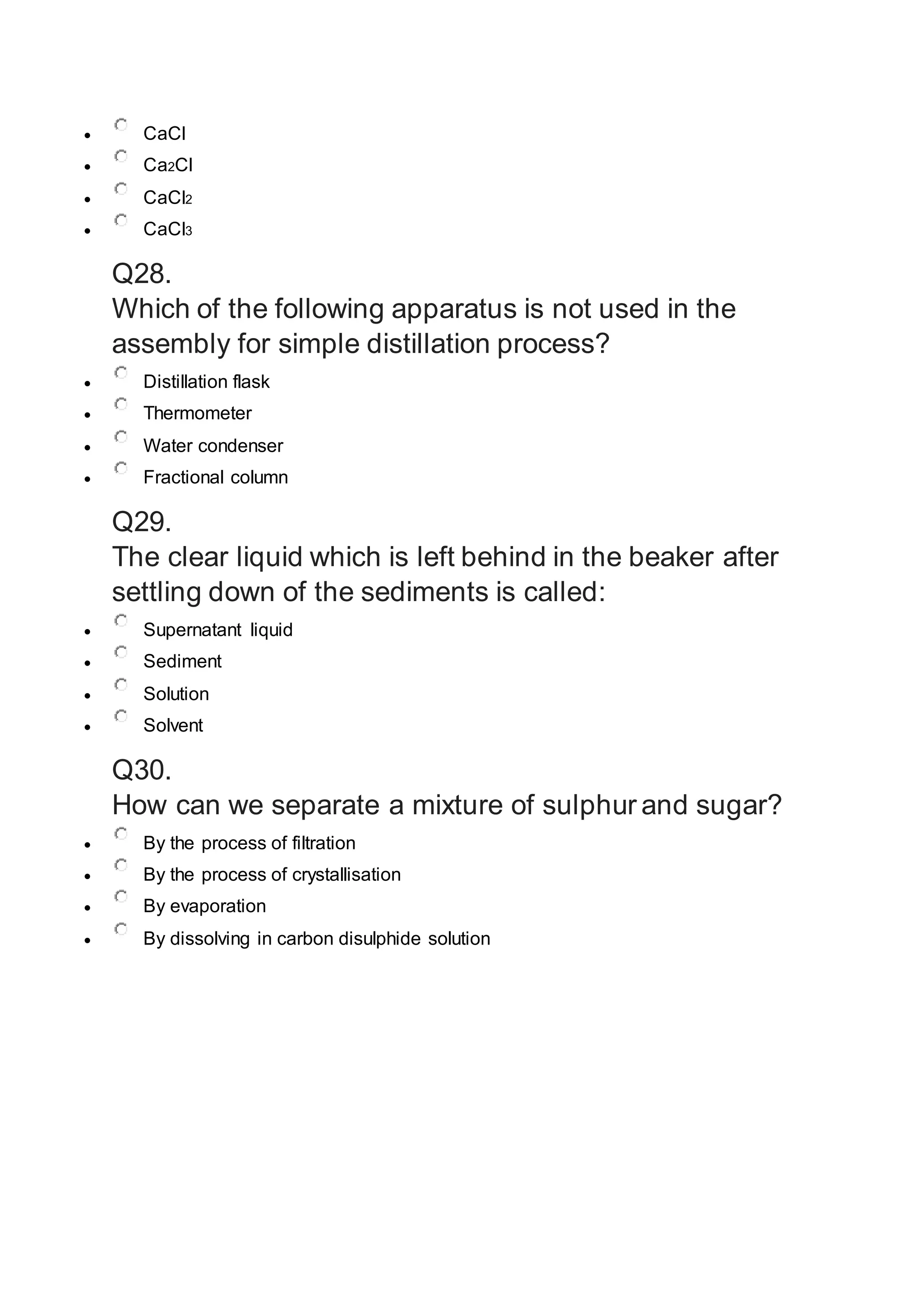 Elements compounds and mixtures mcq chapter 3 | DOCX