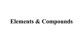 Elements & compounds lab activity Grade6 | PDF