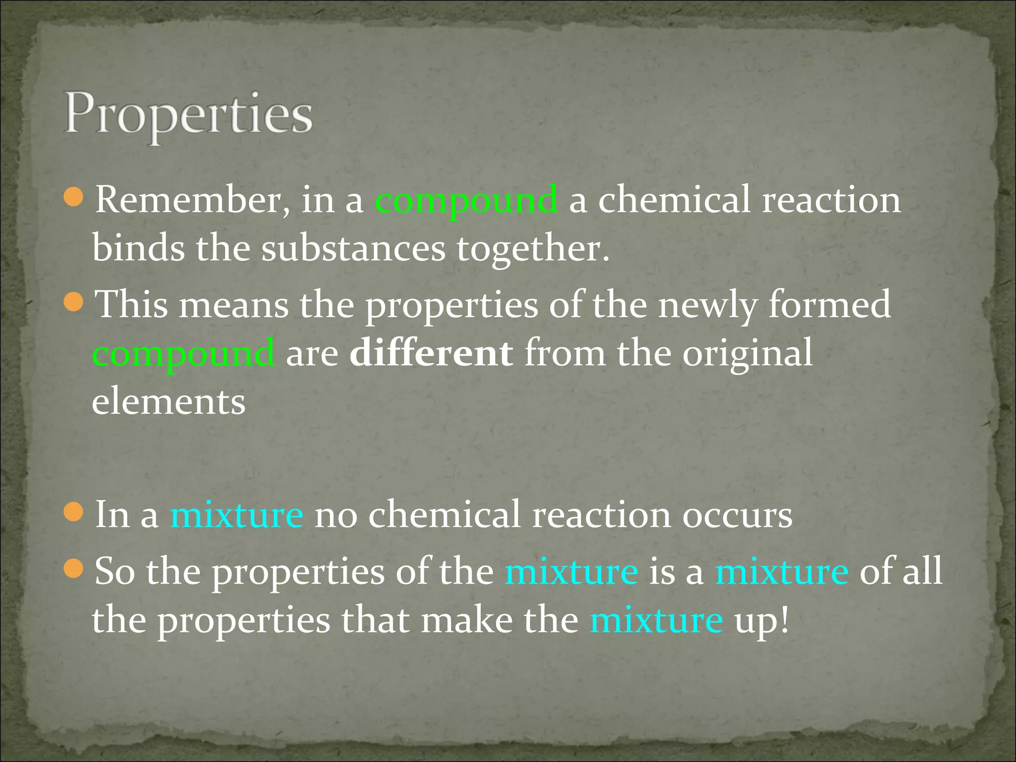 Elements, compounds & mixtures | PPT