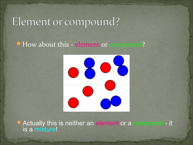 Elements, compounds & mixtures | PPT
