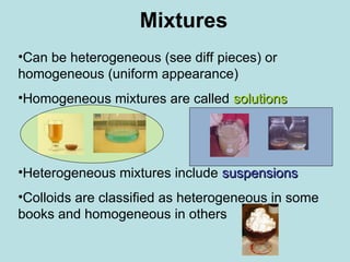 Elements compounds mixtures presentation | PPT