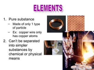 Elements compounds mixtures presentation | PPT