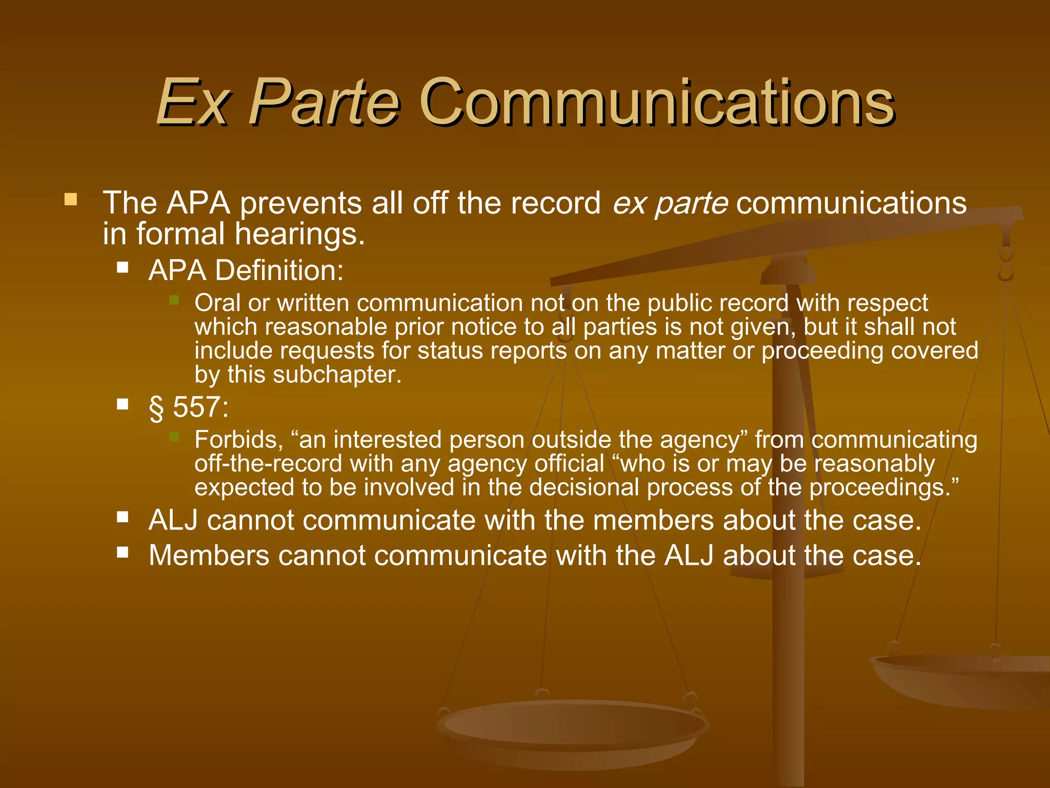 Elements of an administrative hearing | PPT