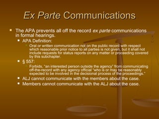 Elements of an administrative hearing | PPT