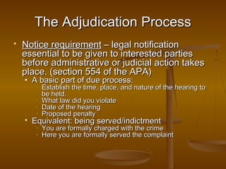 Elements of an administrative hearing | PPT