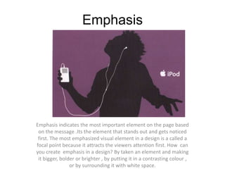 Elements and principles in graphics design | PPT