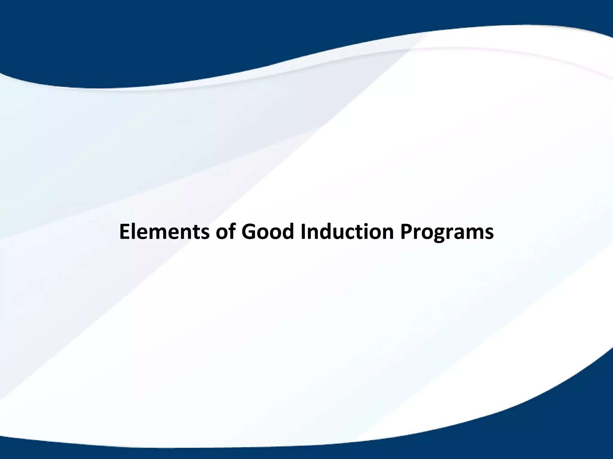 Presentation On Elements of Successful Induction Training | PPT