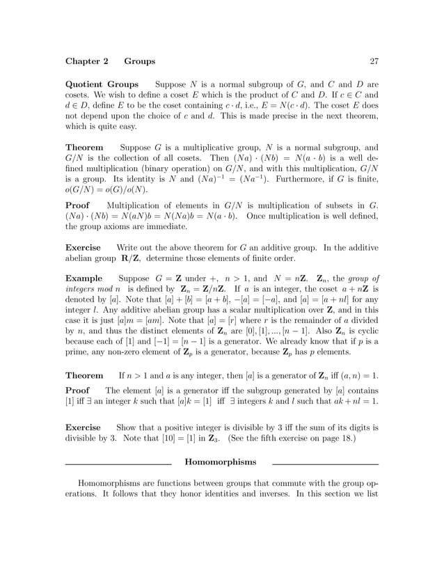 Elements of abstract and linear algebra connell tasks | PDF