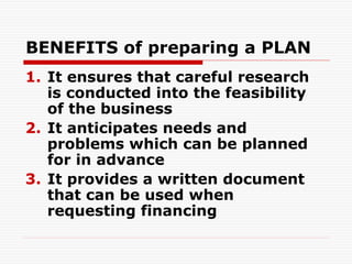 Elements of a Business Plan | PPT