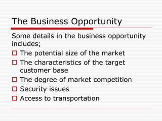 Elements of a Business Plan | PPT