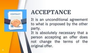 Elements of a contract - by Ms. Daniela Zabala | PPTX | Business ...