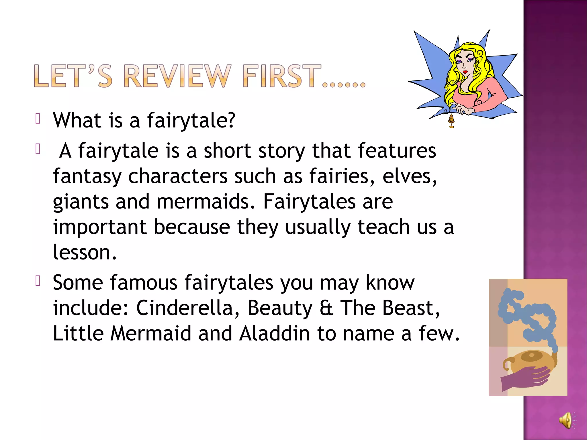 Elements of a fairytale | PPT