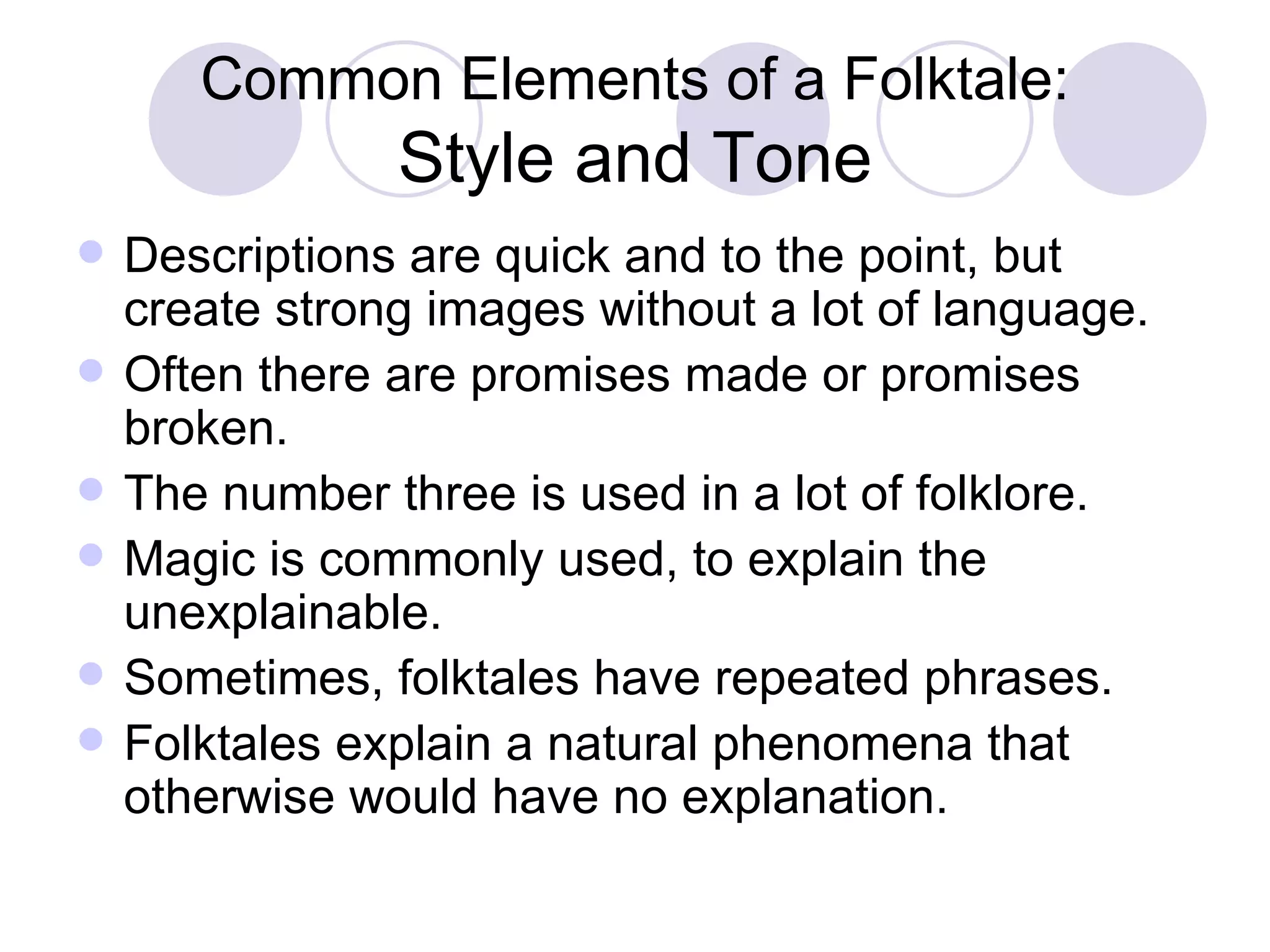 Elements Of A Folktale | PPT