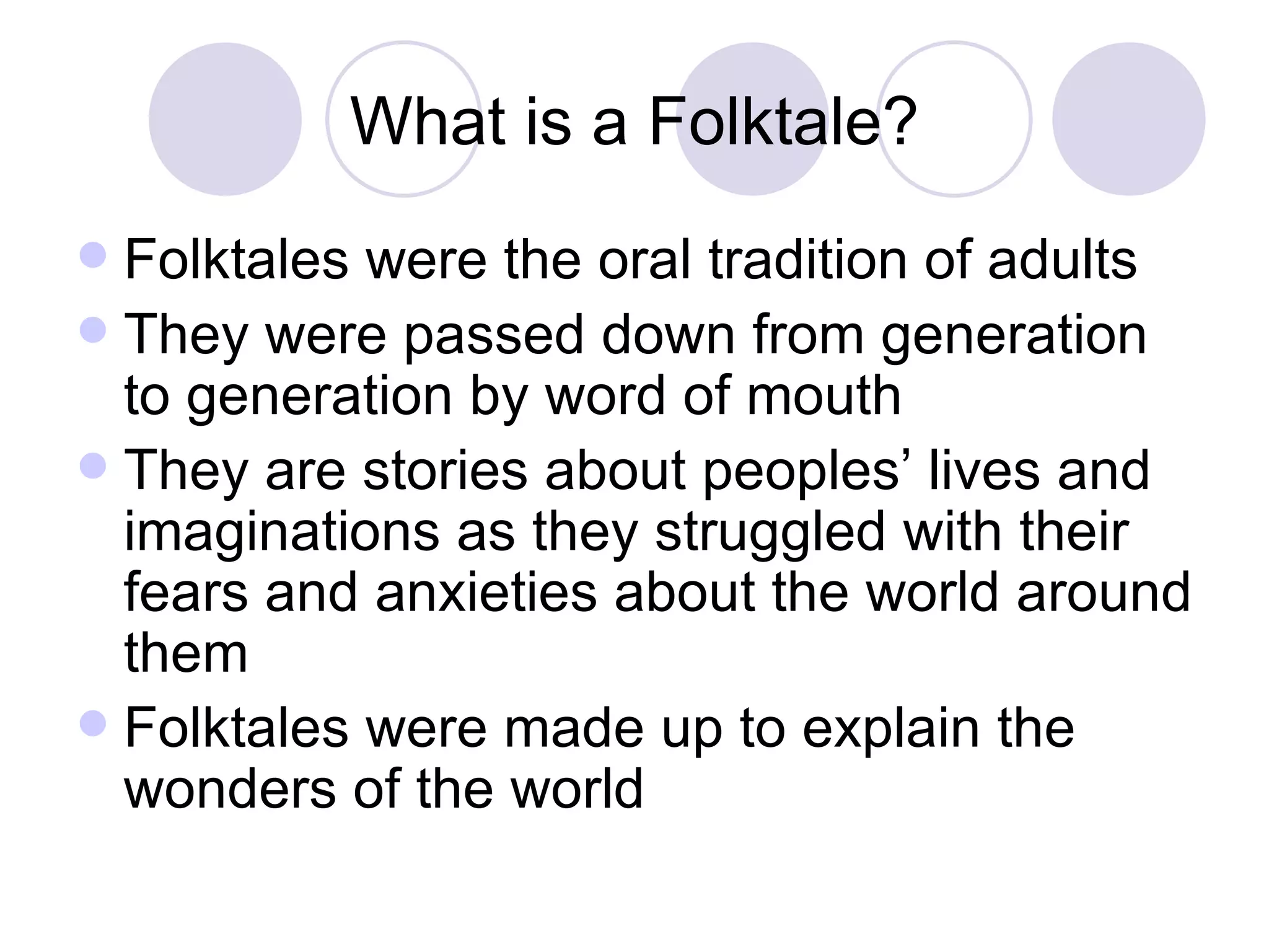 Elements Of A Folktale | PPT