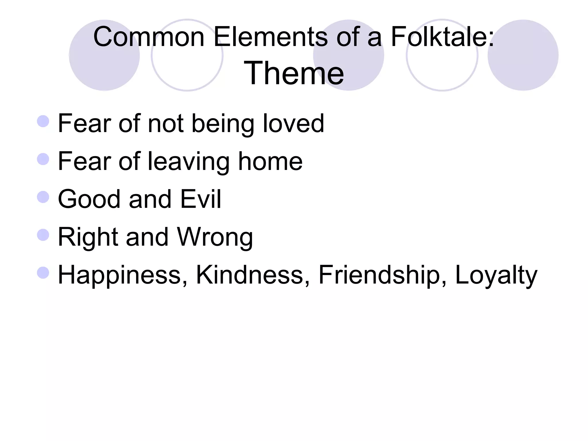 Elements Of A Folktale | PPT