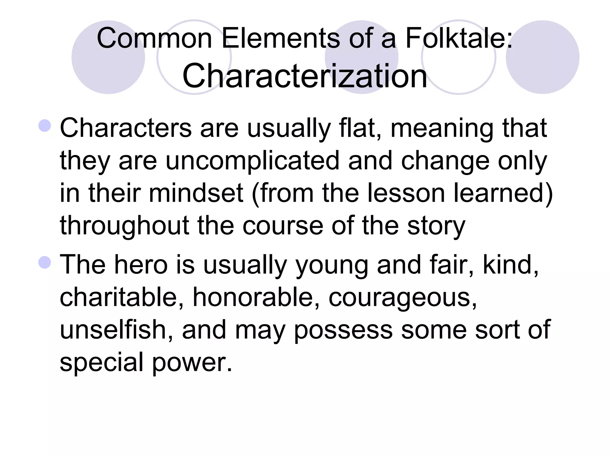 Elements Of A Folktale | PPT