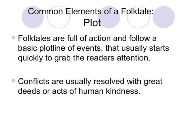 Elements Of A Folktale | PPT