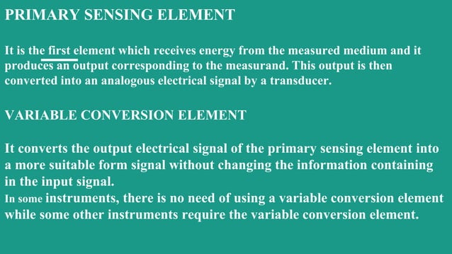 Elements of a Generalized Measurement System.pptx | Physics | Science
