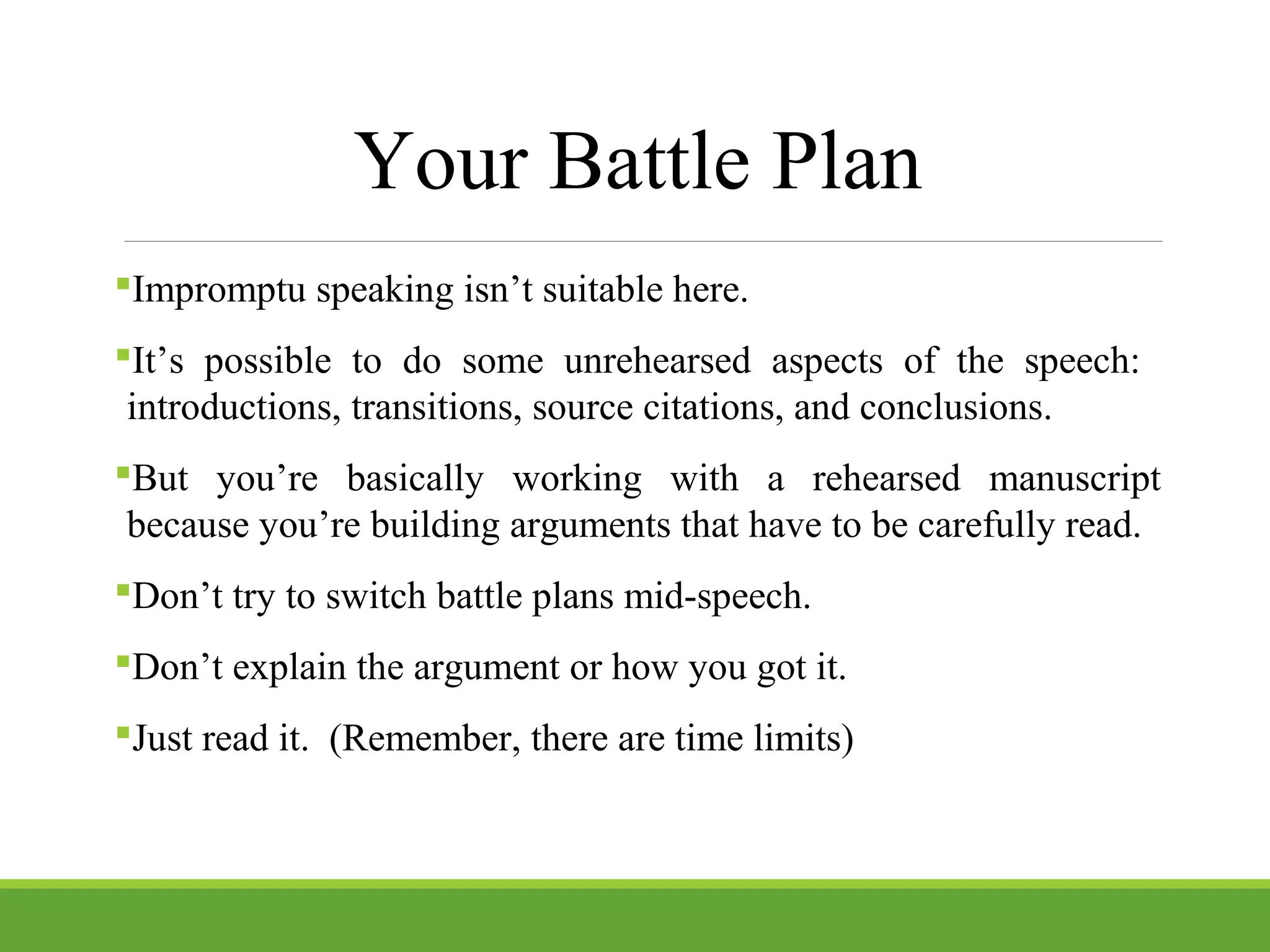 Elements of a Good Speech | PPT