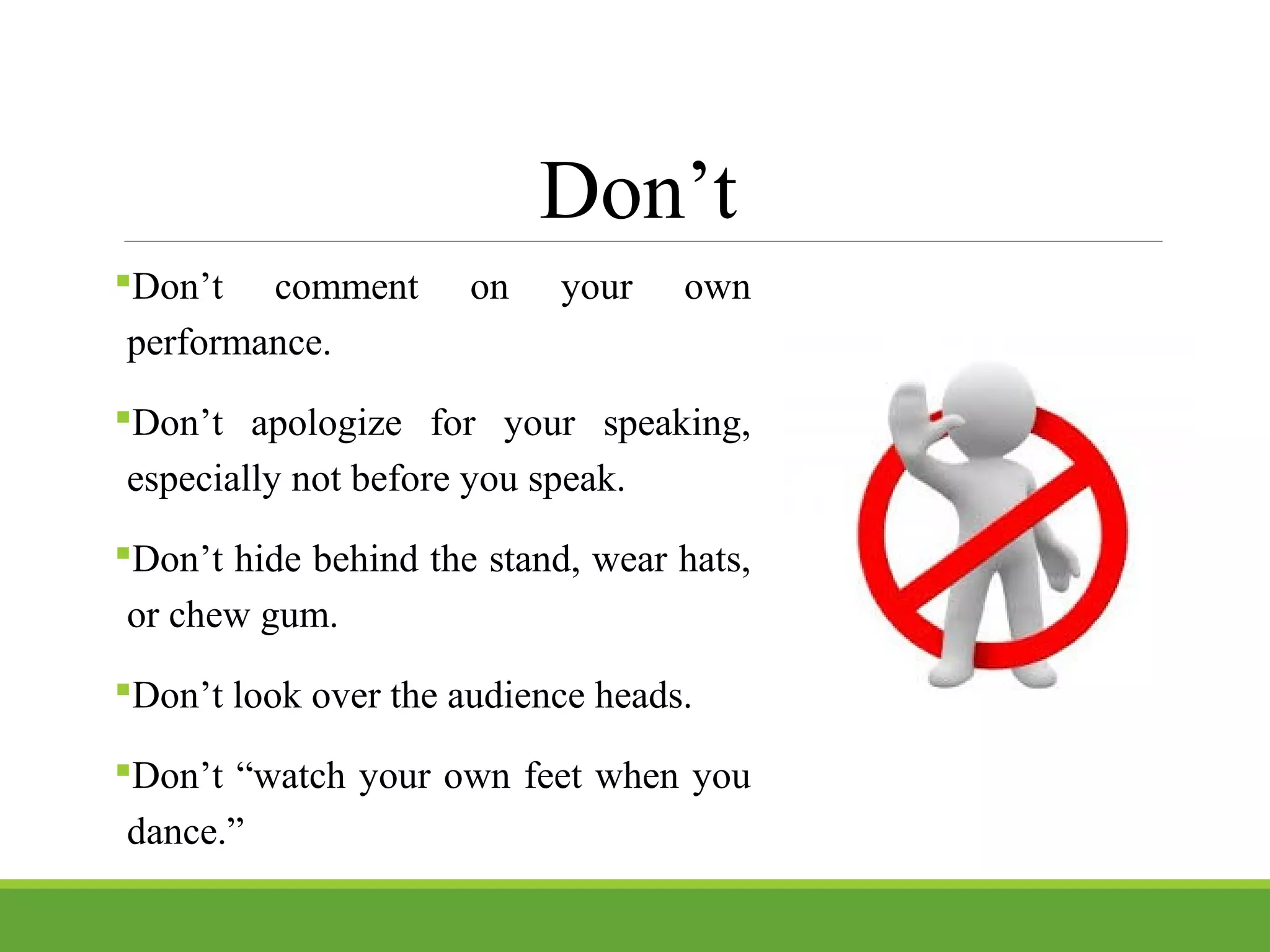 Elements of a Good Speech | PPT