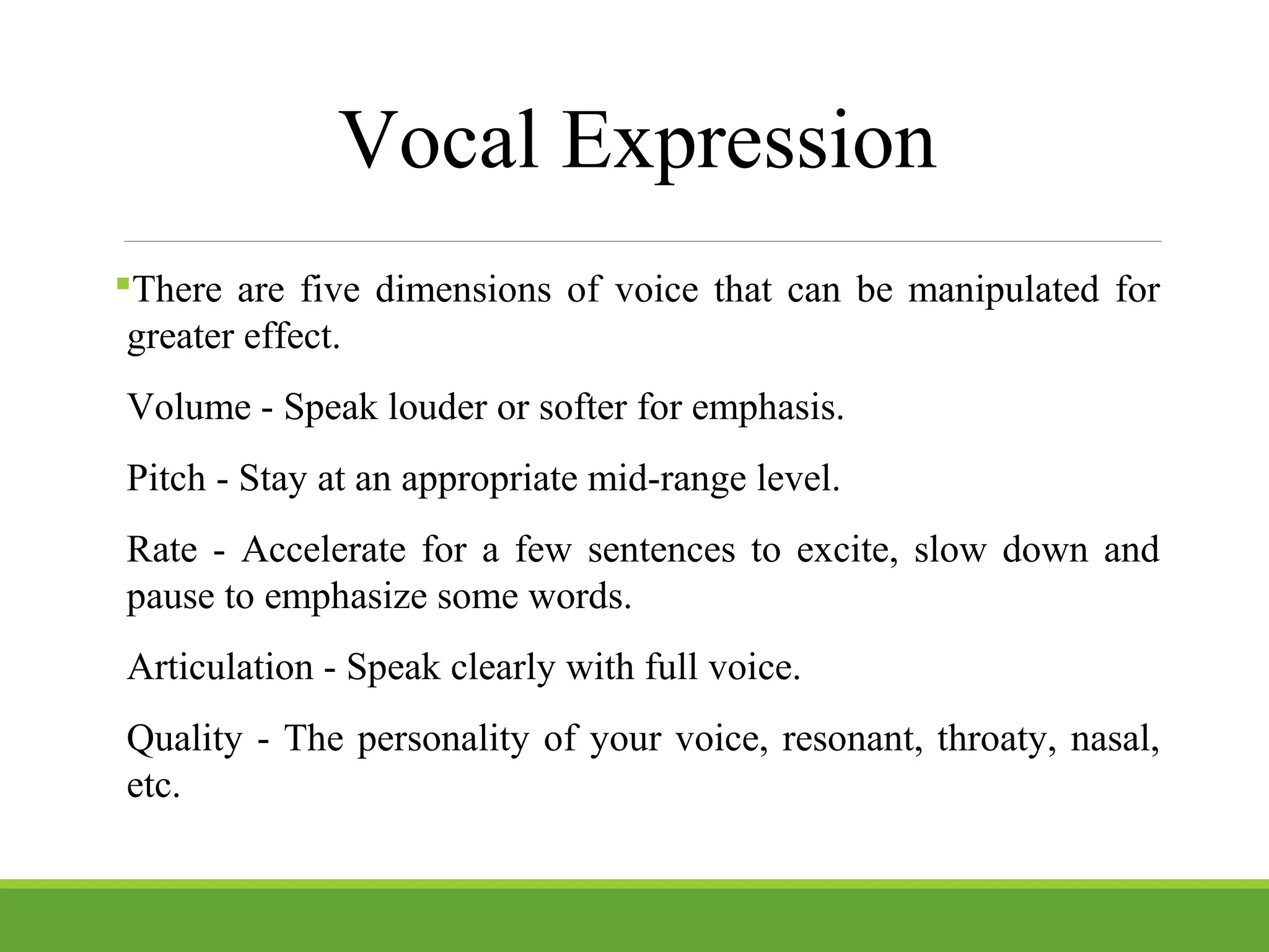 Elements of a Good Speech | PPT