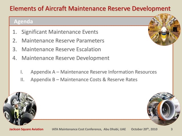 Elements Of Aircraft Maintenance Reserve Development Iata Mcc | PPTX ...
