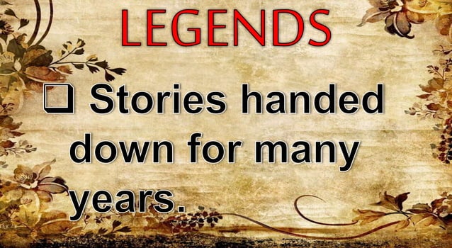 Elements of a legend | PPTX