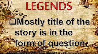 Elements of a legend | PPTX