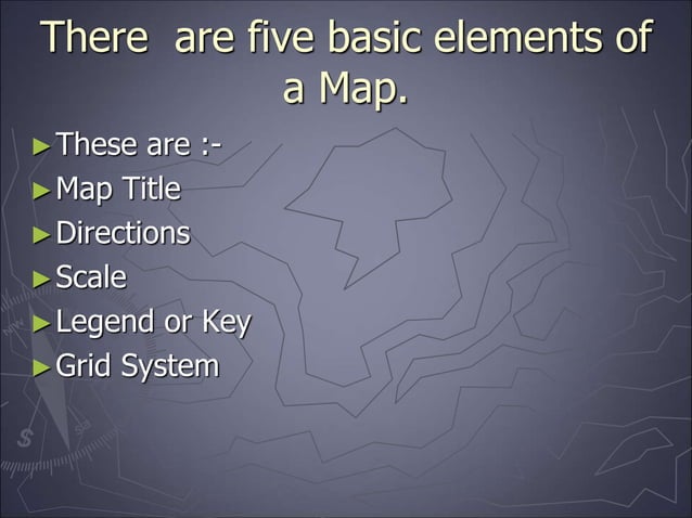 Elements of a map | PPT | Geography | Science