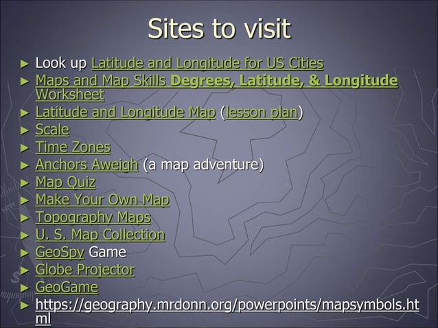 Elements of a map | PPT | Geography | Science