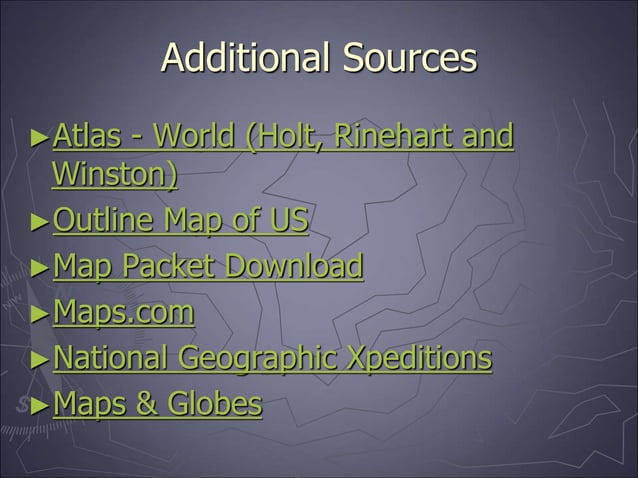 Elements of a map | PPT | Geography | Science