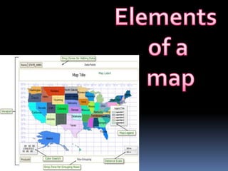 Elements of a map 4th grade | PPTX