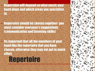 Elements of a musical ensemble | PPTX