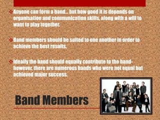 Elements of a musical ensemble | PPTX