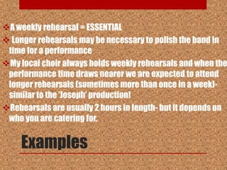 Elements of a musical ensemble | PPTX