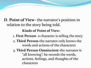 Narrative and its Elements | PPTX