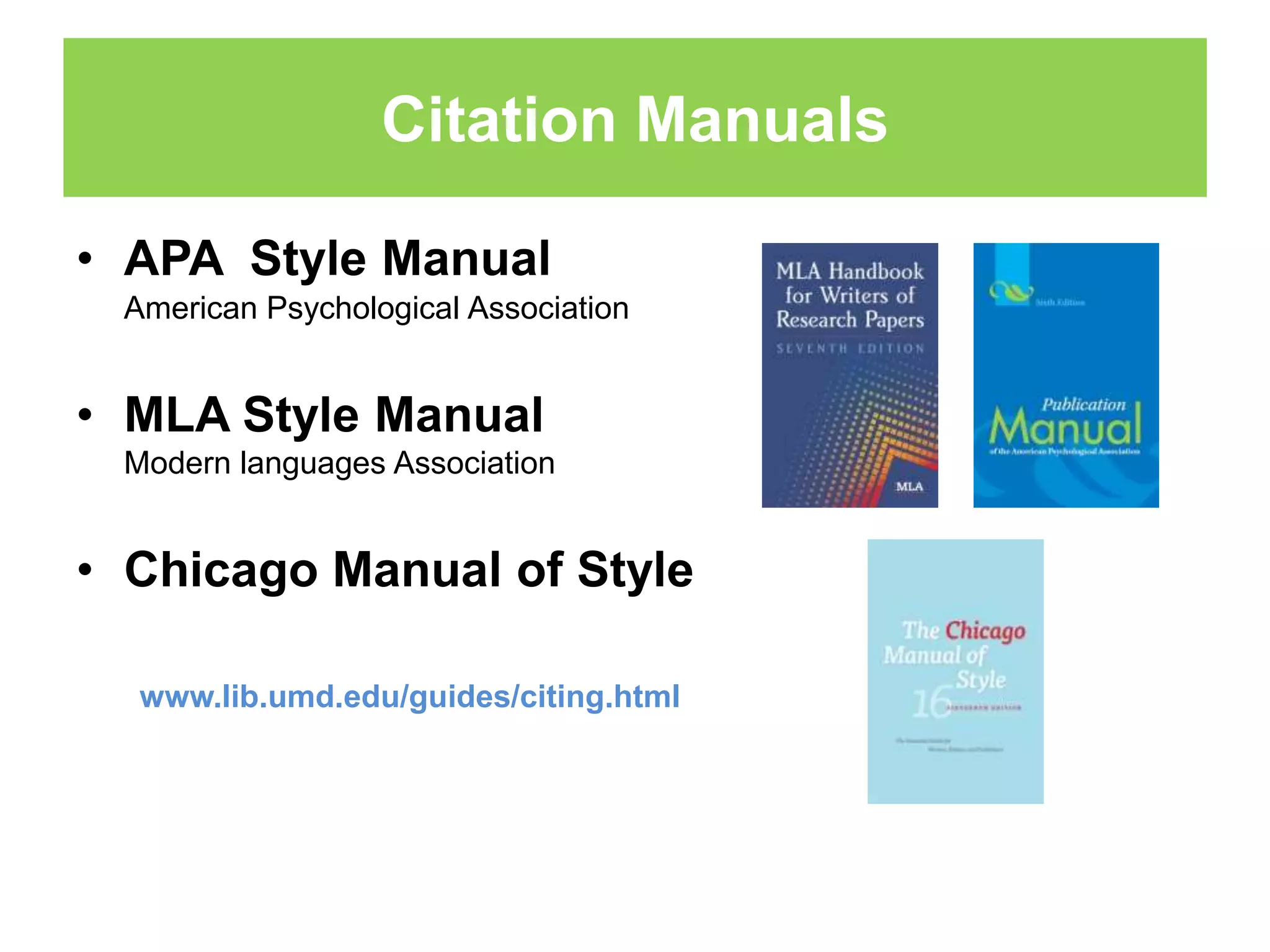Elements of an article citation | PPTX