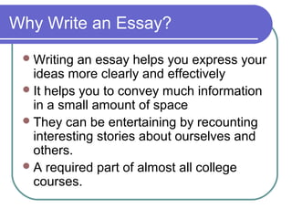 Elements of an effective essay | PPT