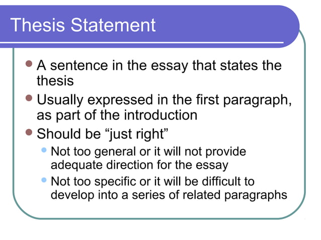 Elements of an effective essay | PPT