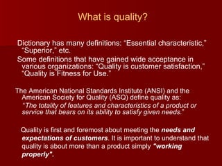 Elements Of An Effective Quality Management System | PPT