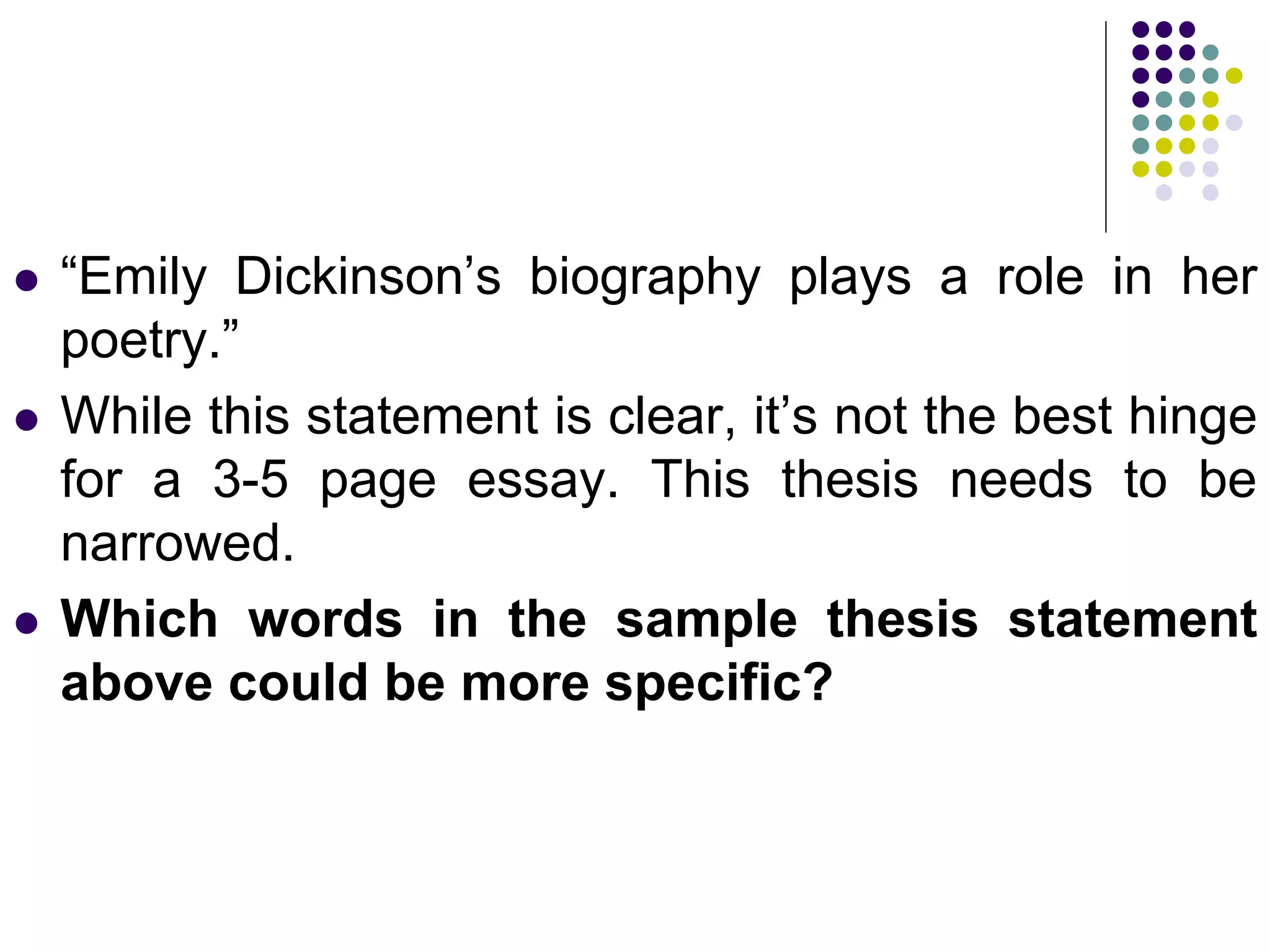 Elements of an essay | PPT