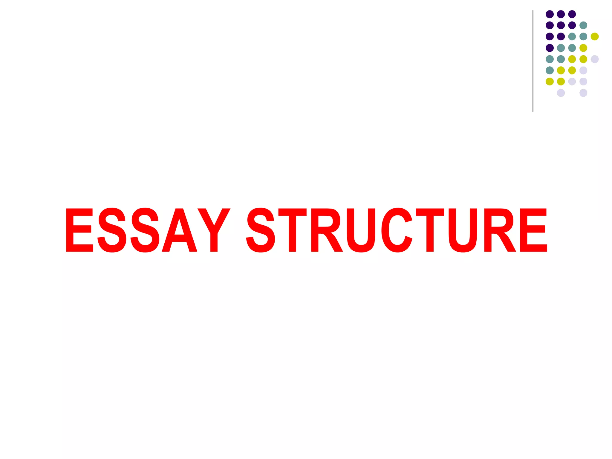 Elements of an essay | PPT